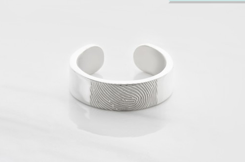Adjustable Fingerprint Ring – Funeral Direct