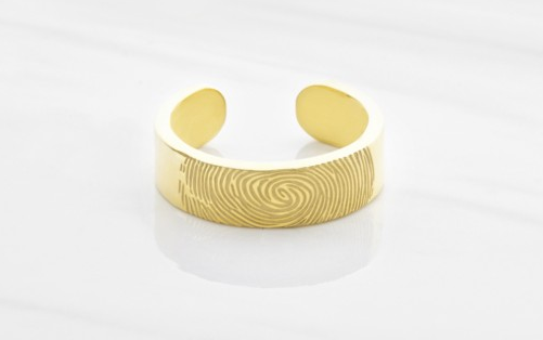 Adjustable Fingerprint Ring – Funeral Direct